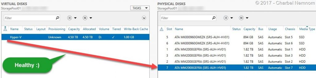 How To Replace A Faulty Disk In Windows Server 2016 Storage Spaces? # ...