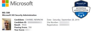 passed ms 500 exam microsoft 365 certified security administrator associate