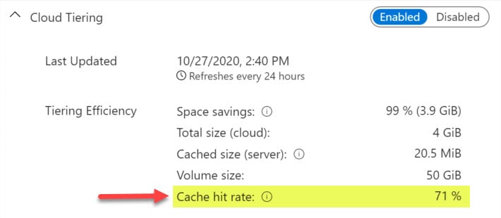 How To Get Azure File Sync Cloud Tiering Efficiency With PowerShell ...
