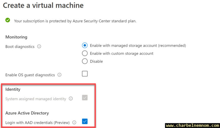 create azure windows vm with azure ad login
